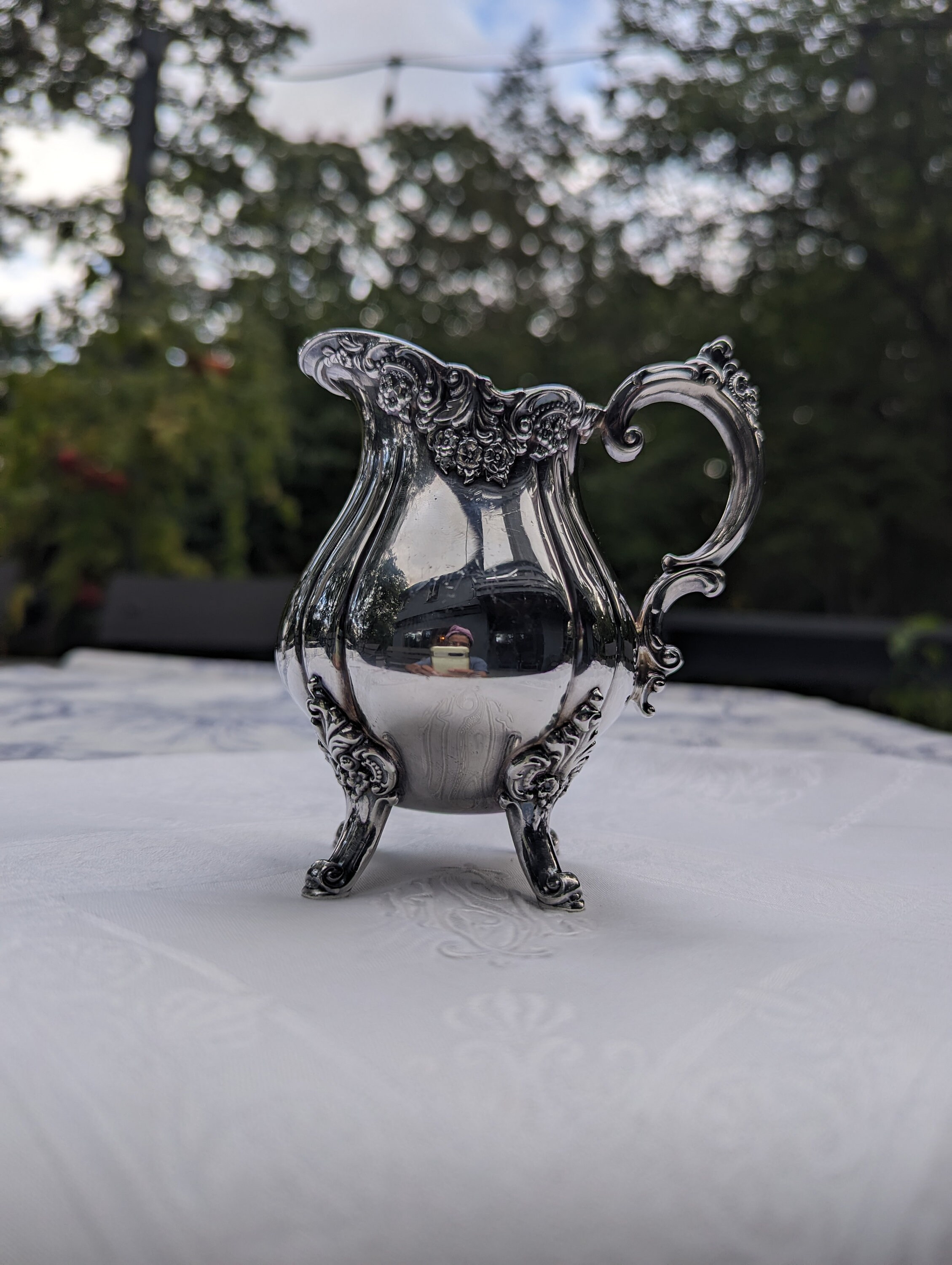 Vintage Silver Plated Baroque by Wallace Creamer, Ornate Silverplate ...