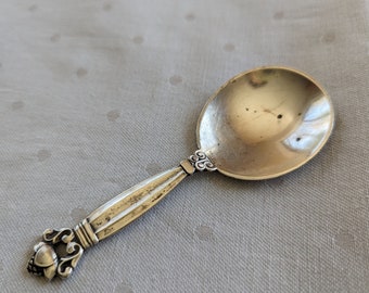 Georg Jensen - Sterling Silver - Acorn Pattern - Demitasse Spoon - Etsy