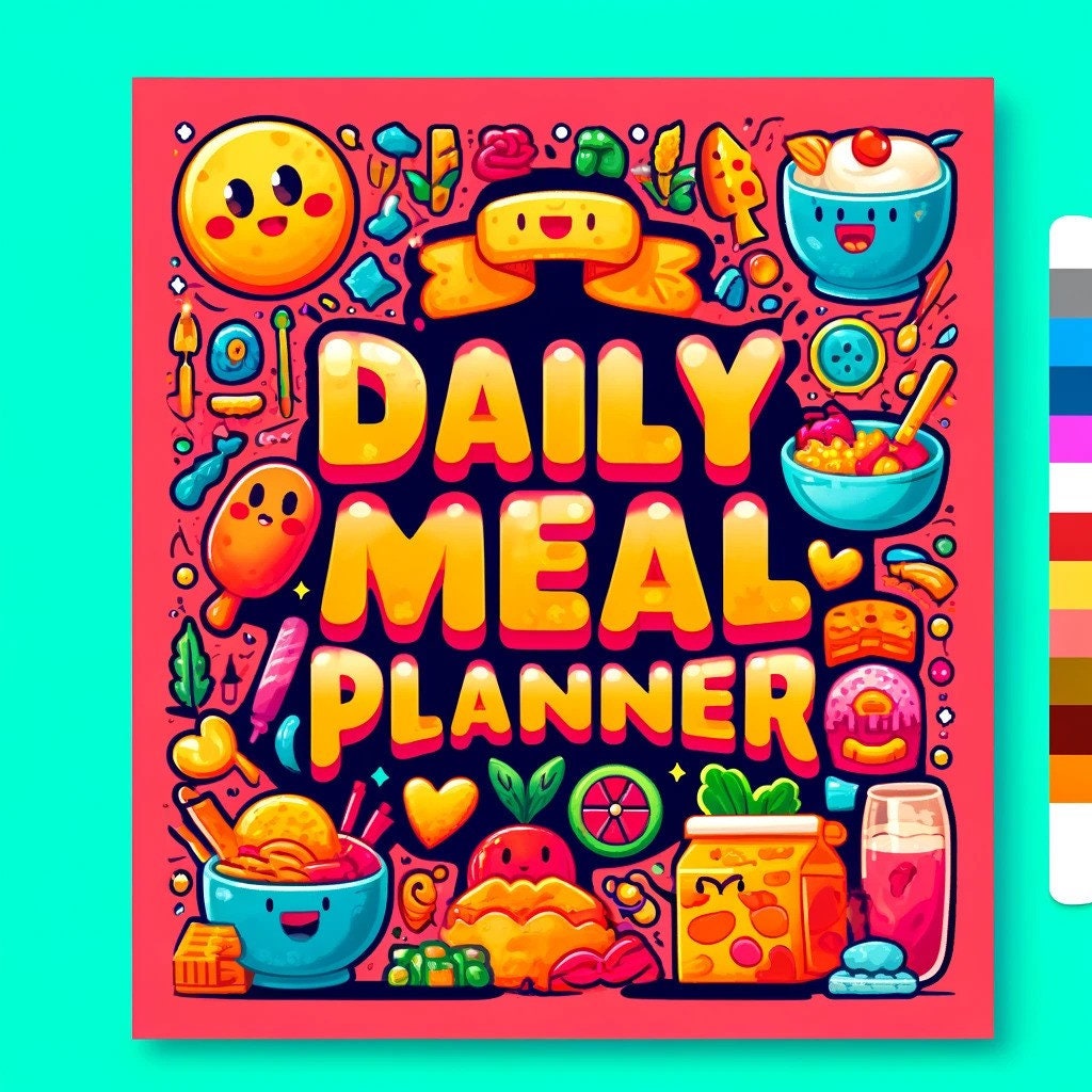 Meal Planner Templates, Weekly Food Diary, Monthly Meal Tracker, Daily ...