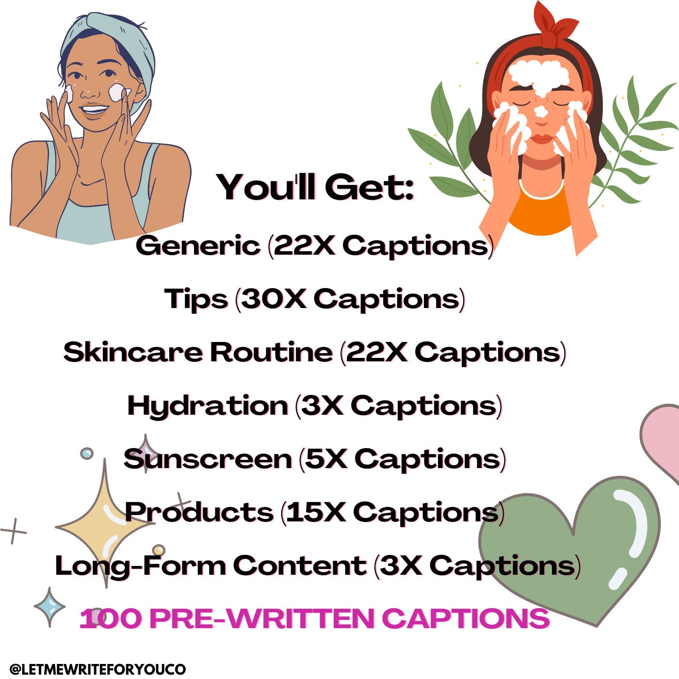 Unlock the Power of Social Media With 100 Pre-written Skincare Captions ...