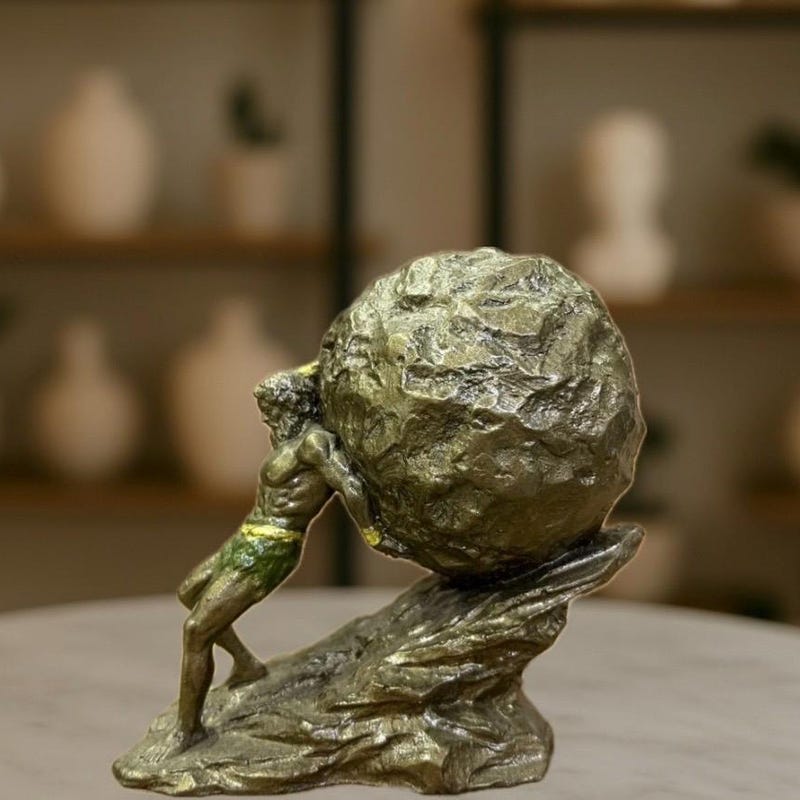 Sisyphus Statue - Etsy