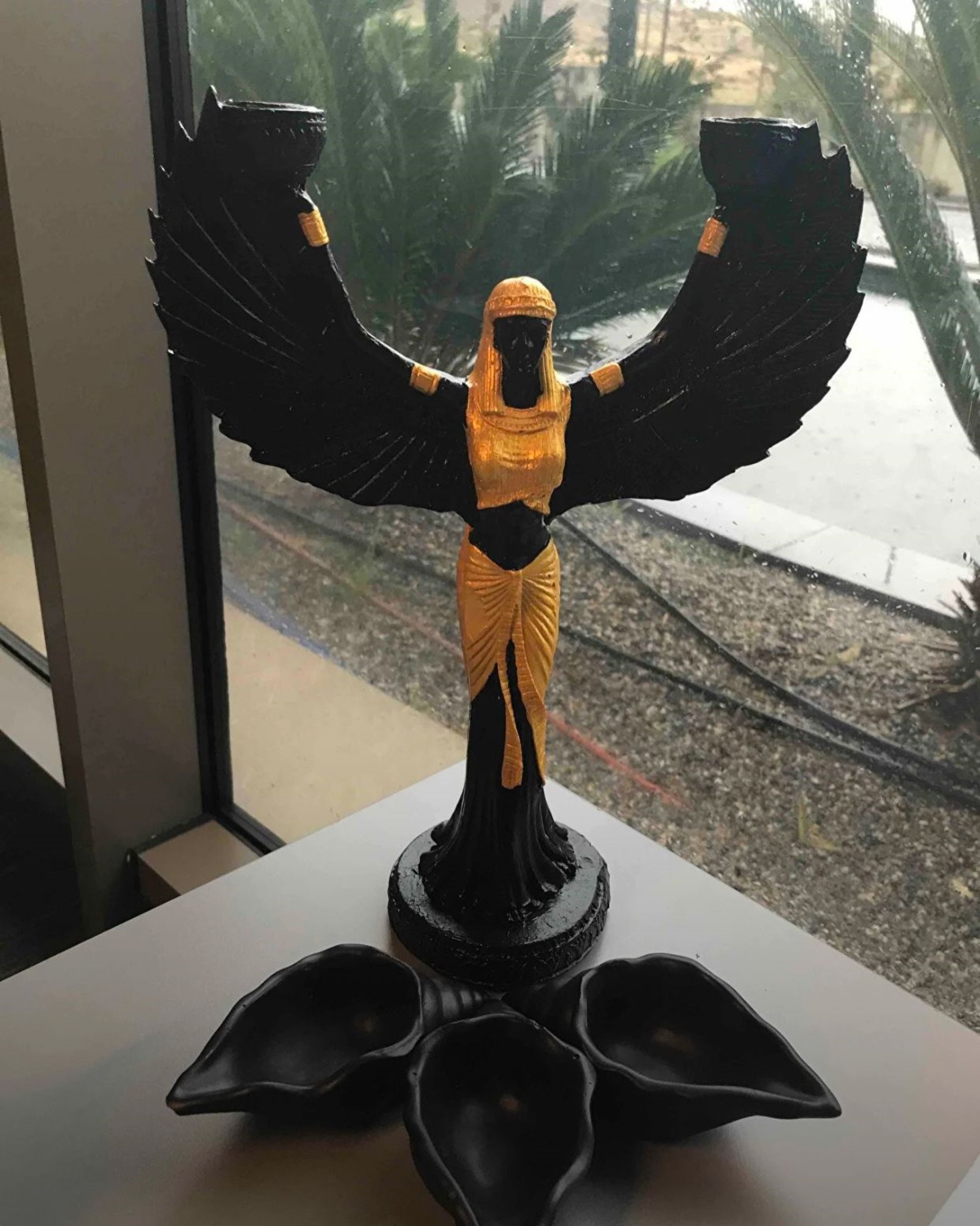 Isis Statue , Egyptian Goddess Isis Statue , Black Egyptian God Statue ...