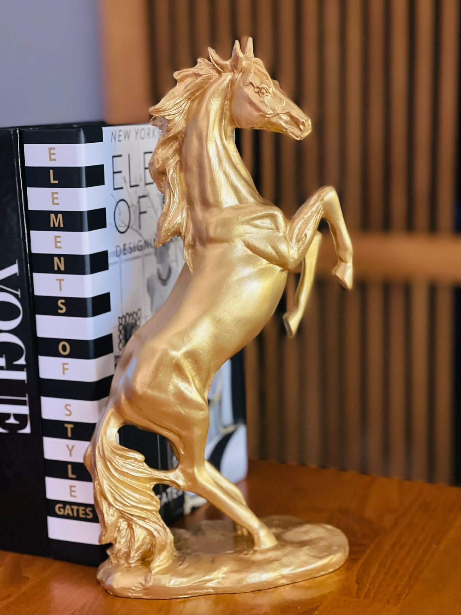 Gold Horse Statue , Gold Prancing Horse Statue ,prancing Horse Figurine ...