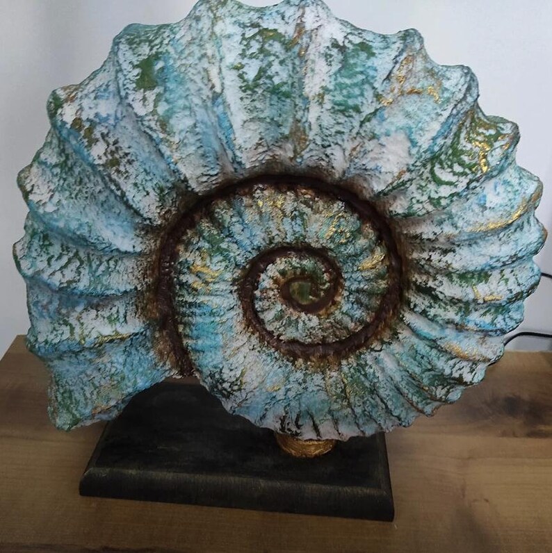 Sea Shell Sculpture Large Sea Shell Statue Conch Object - Etsy