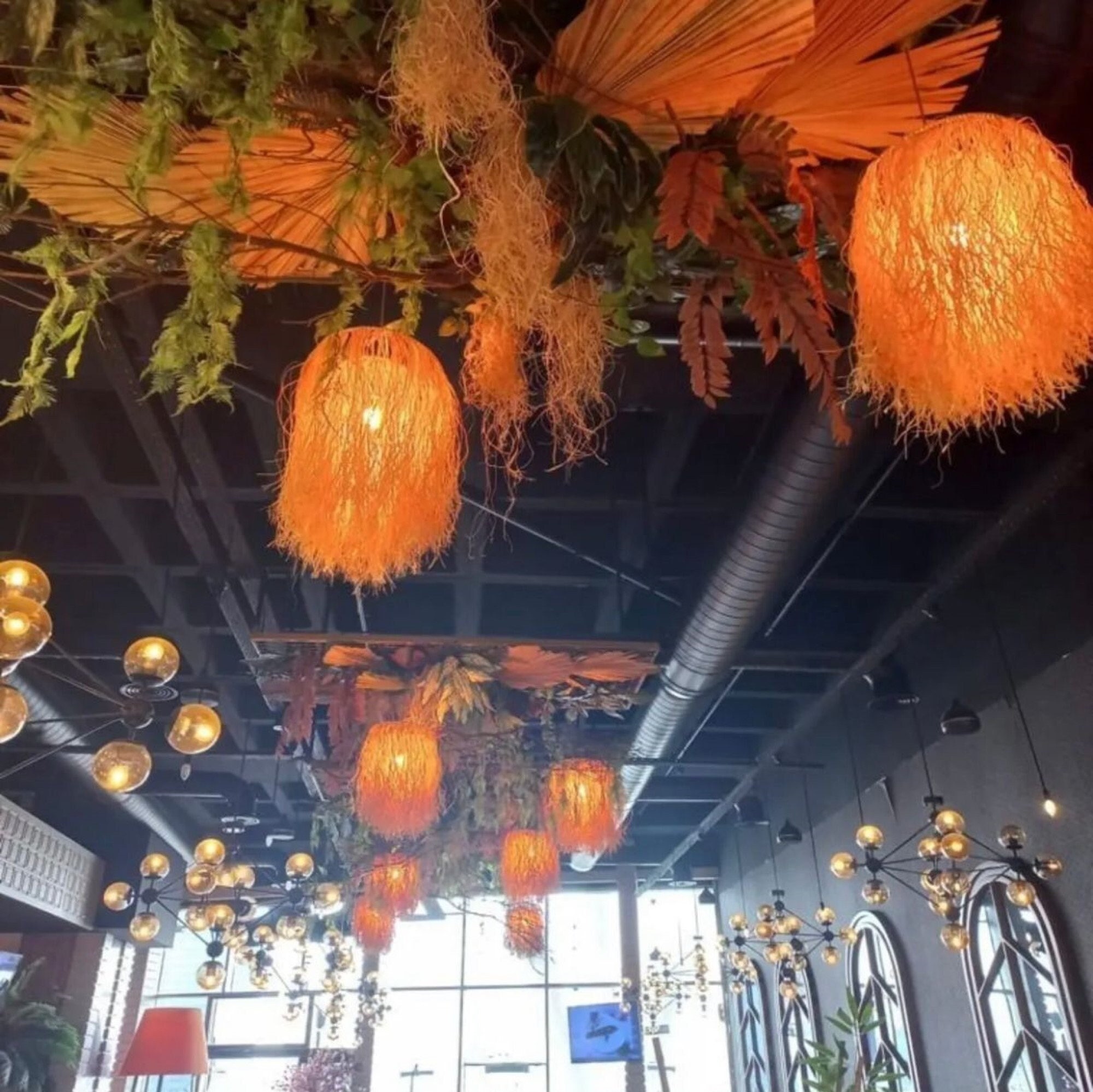 Bohemian Chandelier, Naturalistic Ceiling Lighting, Boho Pendant Light ...