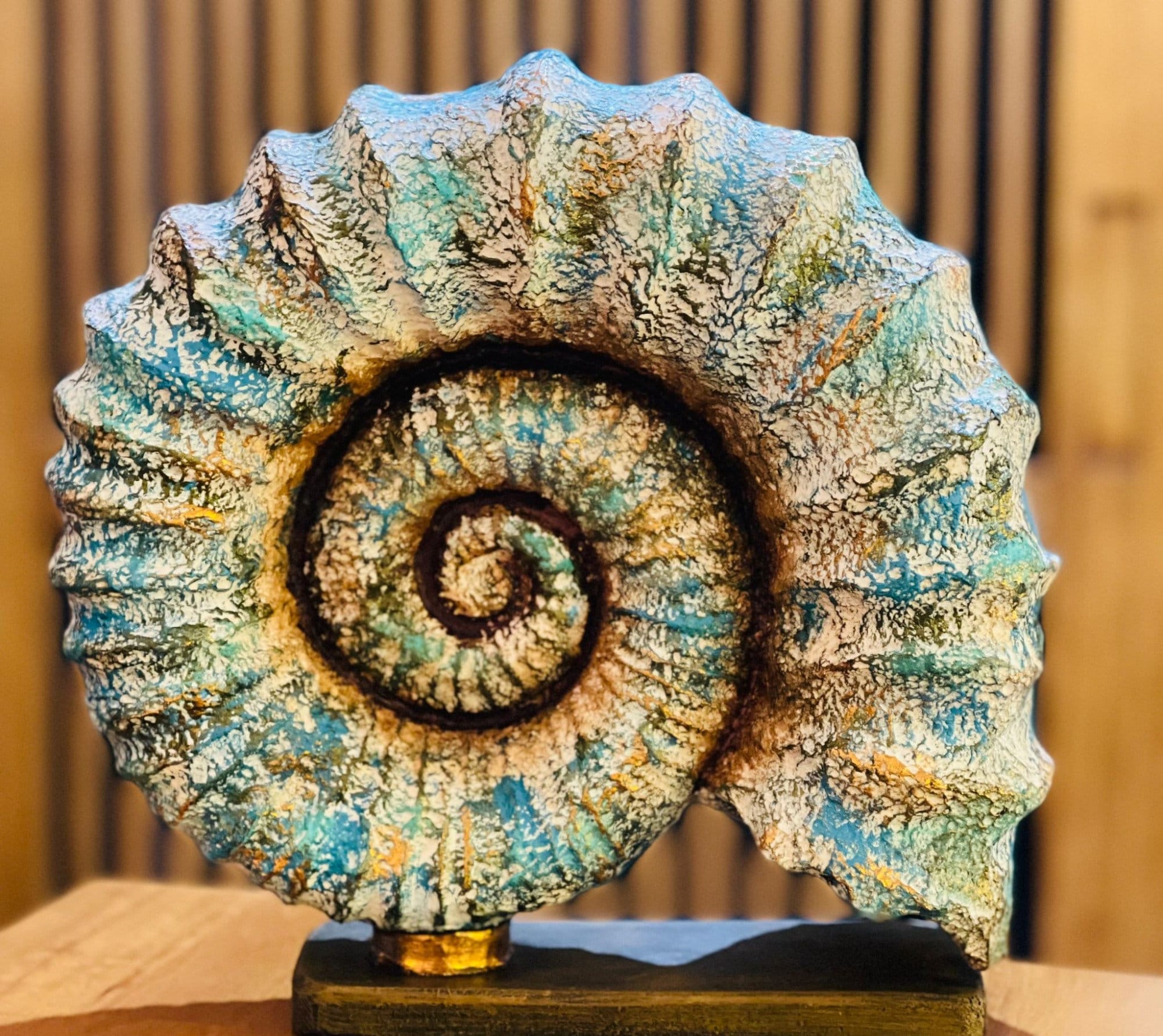 Sea Shell Sculpture , Large Sea Shell Statue , Conch Object, Home ...