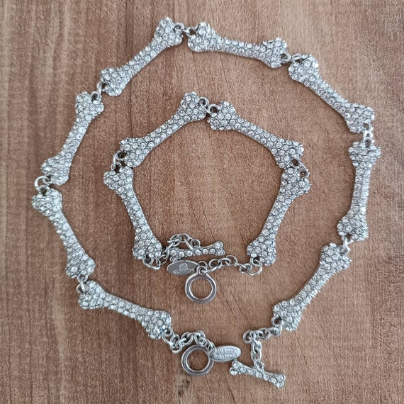 vivienne westwood bone choker necklace , dogbone neck… - Gem