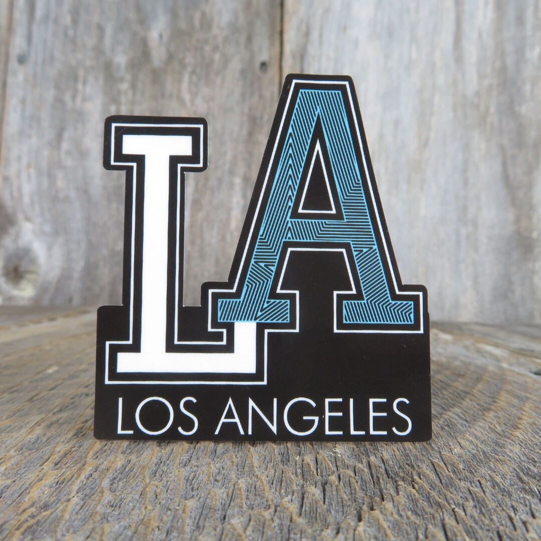 LA Los Angeles Sticker California Block Letter Waterproof Travel ...