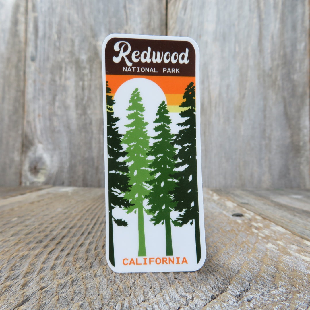 Redwood National Park Sticker: California Trees Souvenir - Etsy