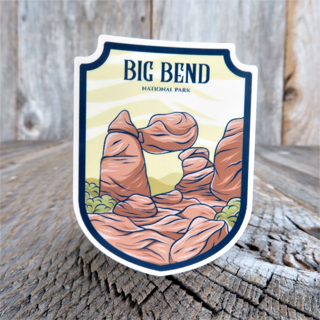 Big Bend National Park Sticker Texas Full Color Waterproof Travel ...