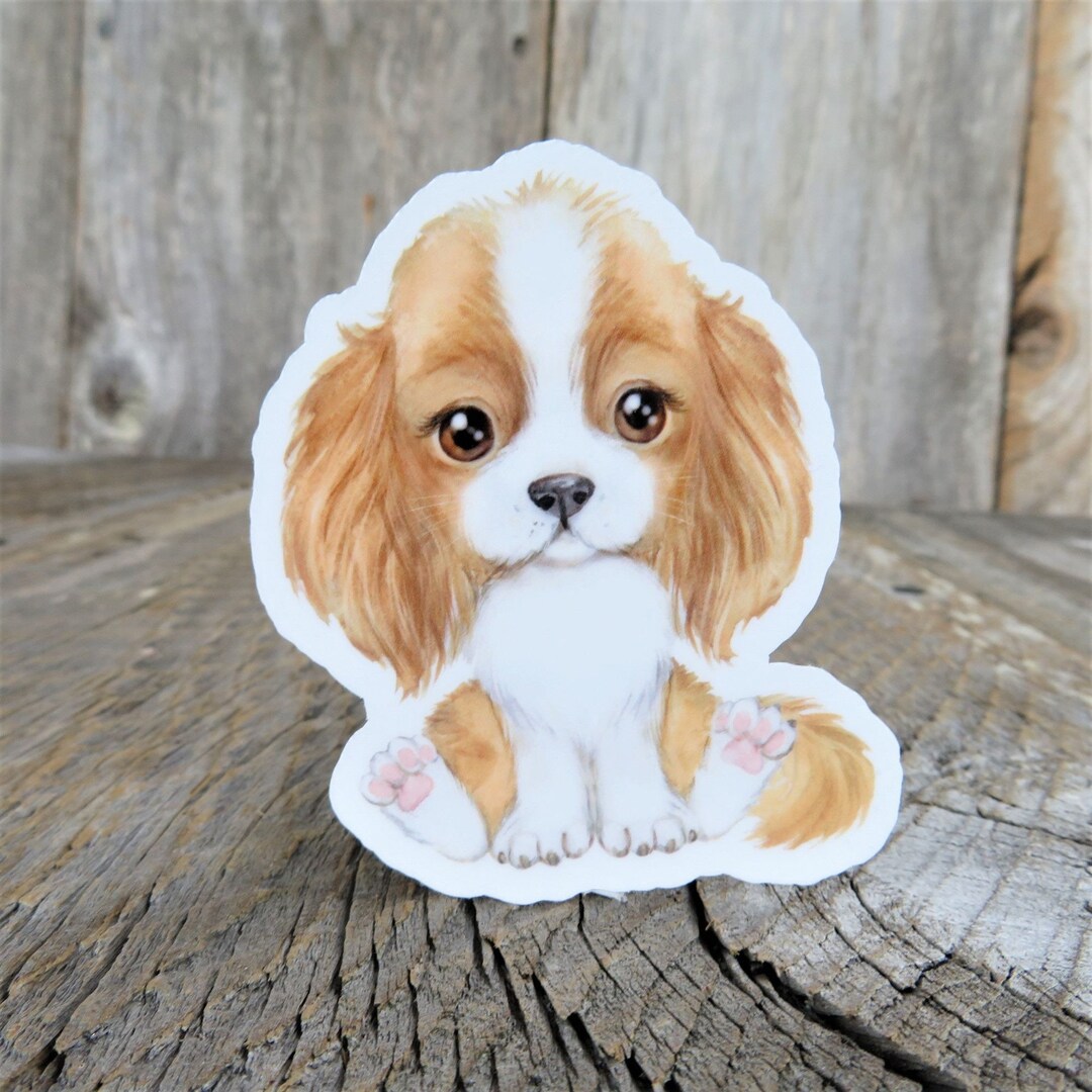 Cocker Spaniel Puppy Dog Sticker Decal Tan Full Color Cartoon ...