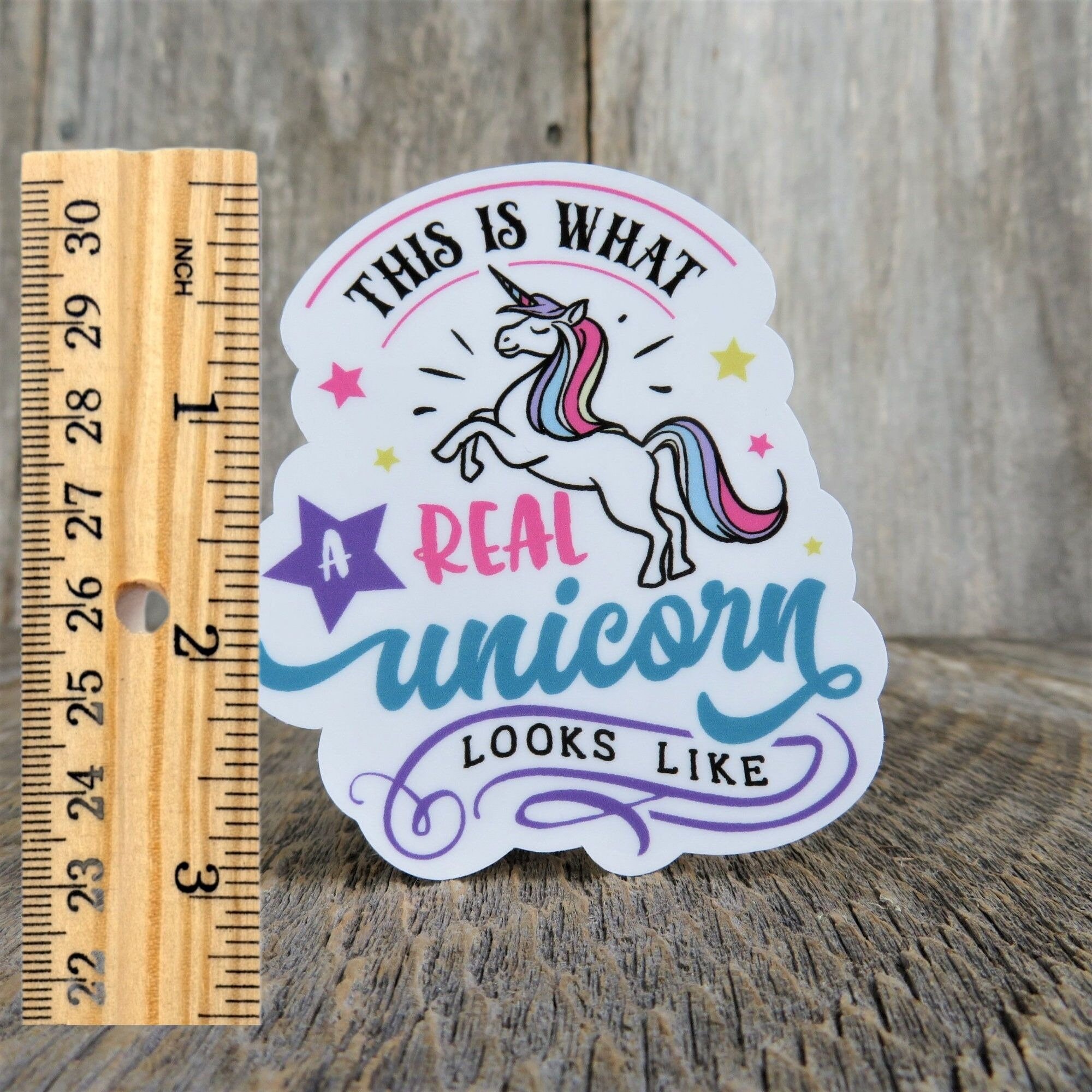 This is What a Real Unicorn Looks Like Sticker Positive Saying ...