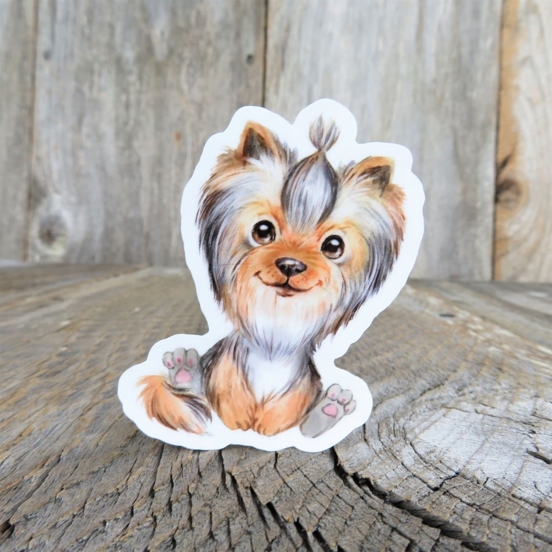 Shih Tzu Puppy Dog Sticker Decal Full Color Cartoon Waterproof Dog ...