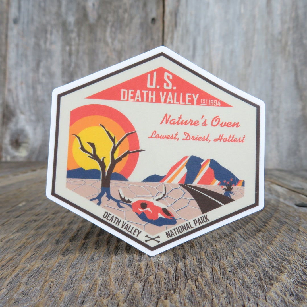 Death Valley National Park Sticker California Color Travel Souvenir ...