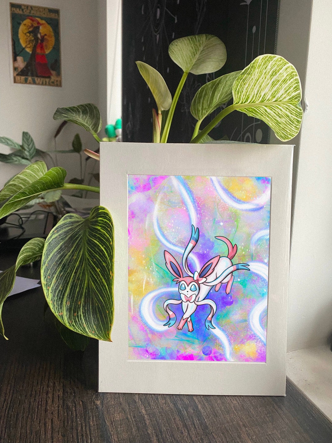 Sylveon Print , Pokemon Art , Digital Print , Download PNG or PDF ...