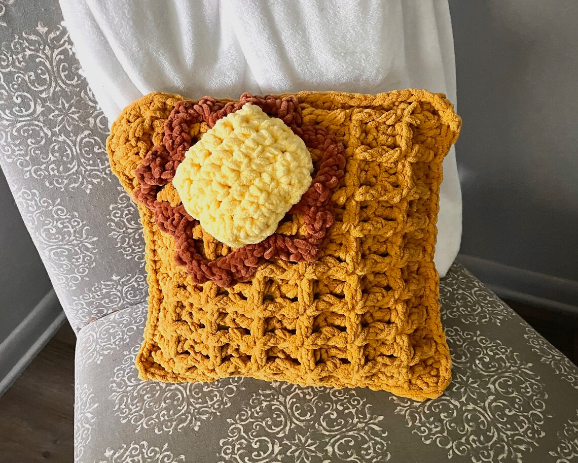 Waffle Pillow Crochet Pattern - Etsy