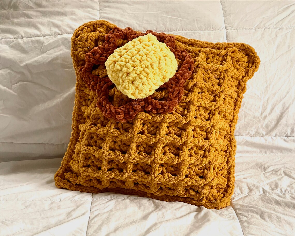 Waffle Pillow Crochet Pattern - Etsy