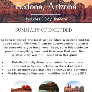 Sedona 3 Day Travel Guide- Instant Download - Etsy