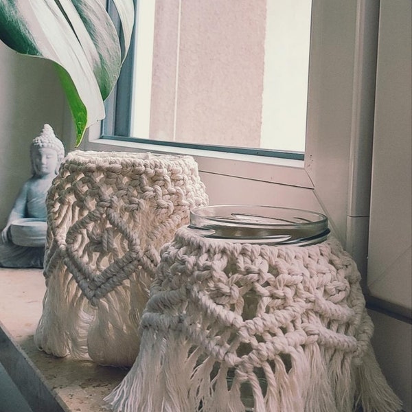 Macrame Candleholder - Etsy