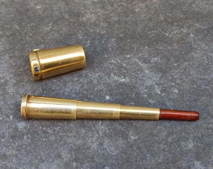 An Antique 14ct Gold Cigarette Holder Telescope Charm - Etsy