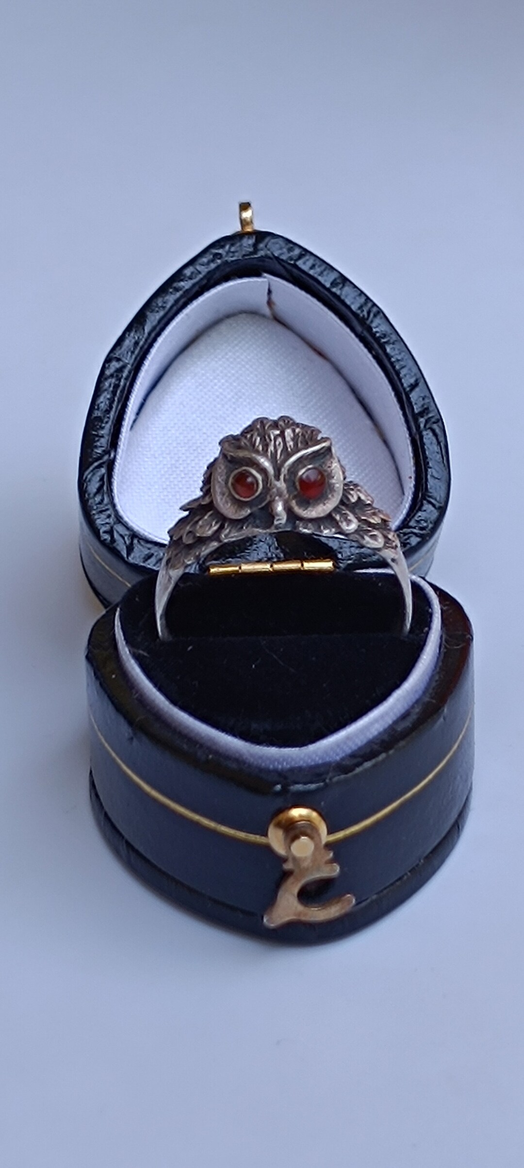 A Vintage Sterling Silver Owl Ring - Etsy