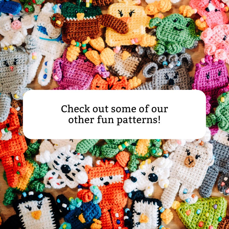 Animal Fidget Toy Crochet Pattern, Lion, Tiger, Koala Beaded Marble ...