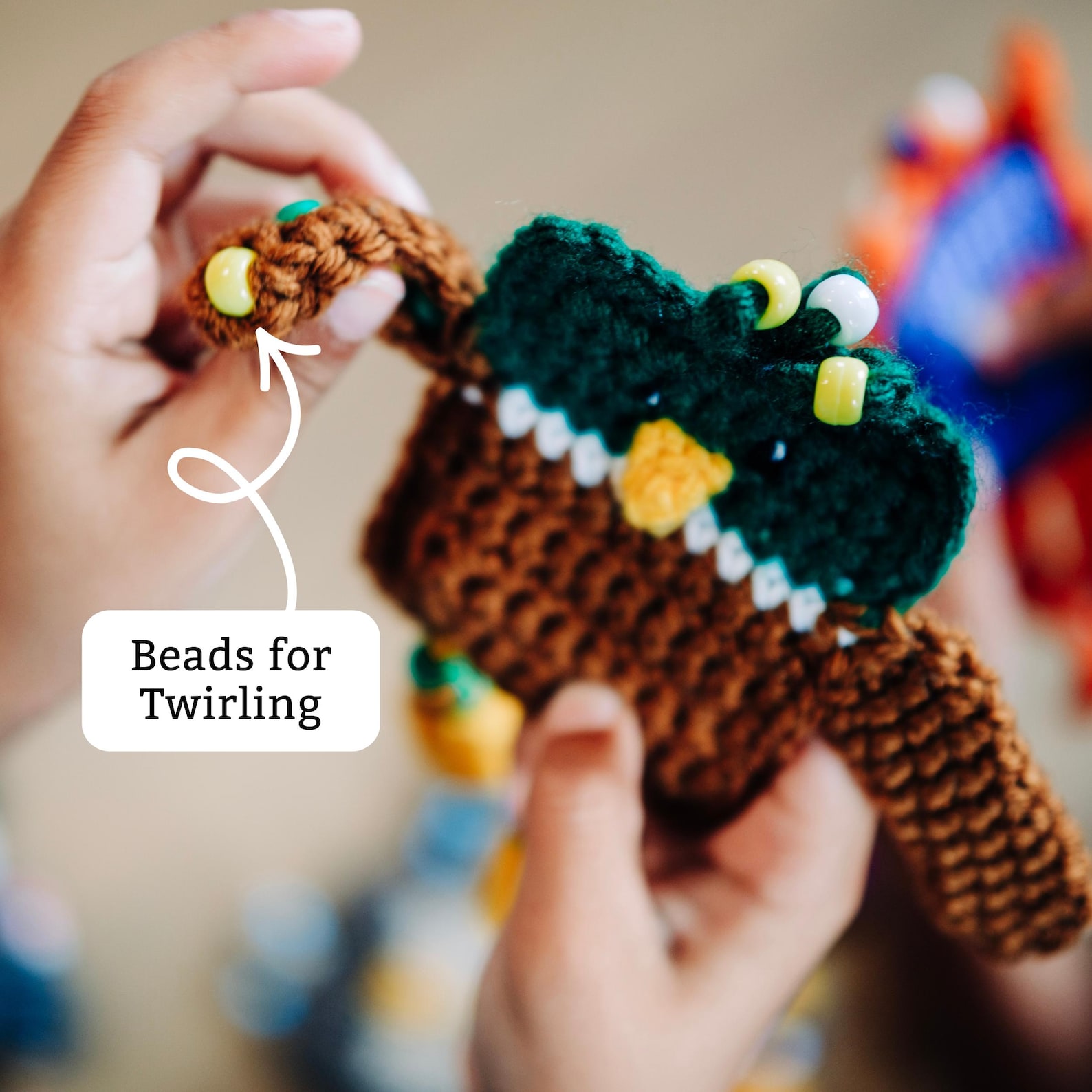 Forest Animal Fidget Toy Fidgety Friend Crochet Pattern Beaded Marble ...