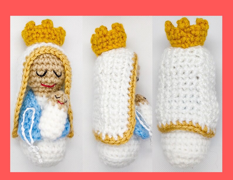 Our Lady of the Rosary Crochet Mini Doll Digital PDF Pattern Virgin ...