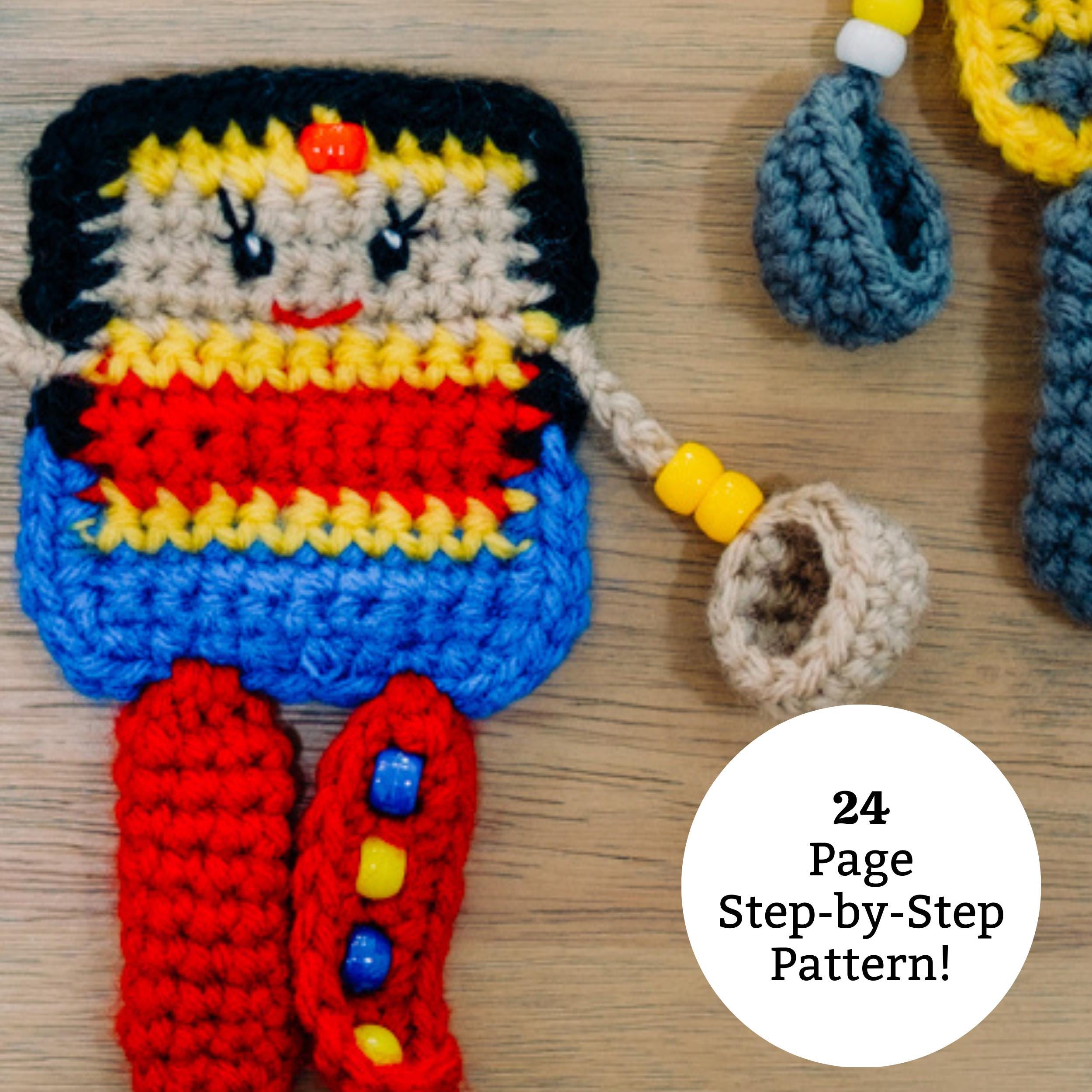 Superhero Fidget Toy Crochet Pattern, Calming Autism Busy Hands Beaded ...