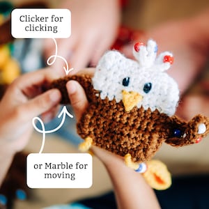 Forest Animal Fidget Toy Fidgety Friend Crochet Pattern Beaded Marble ...