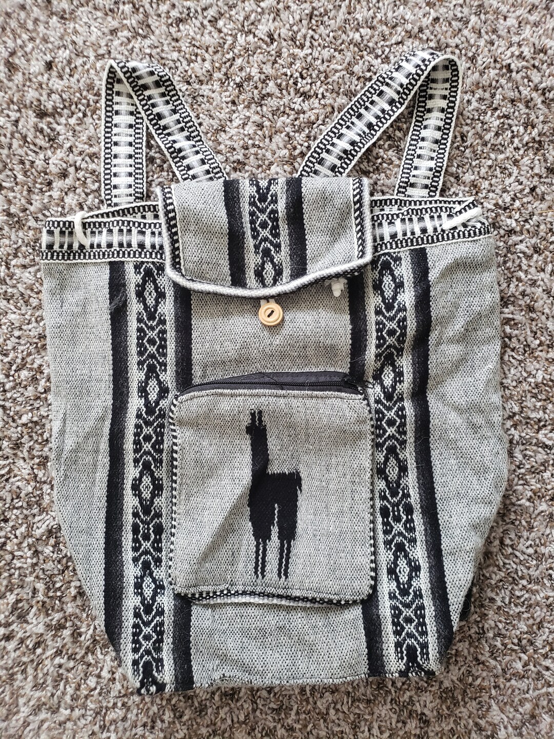 Authentic Handmade Peruvian Backpack - Etsy