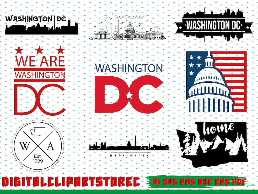 Washington DC Clipart, Washington DC Svg, Washington Design, We Are ...