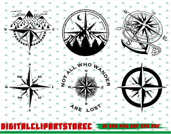 Ships Compass Clipart