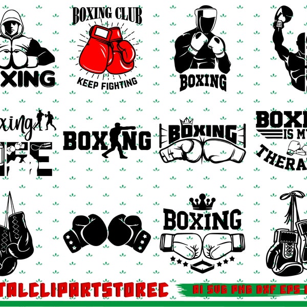 Boxing Svg - Etsy