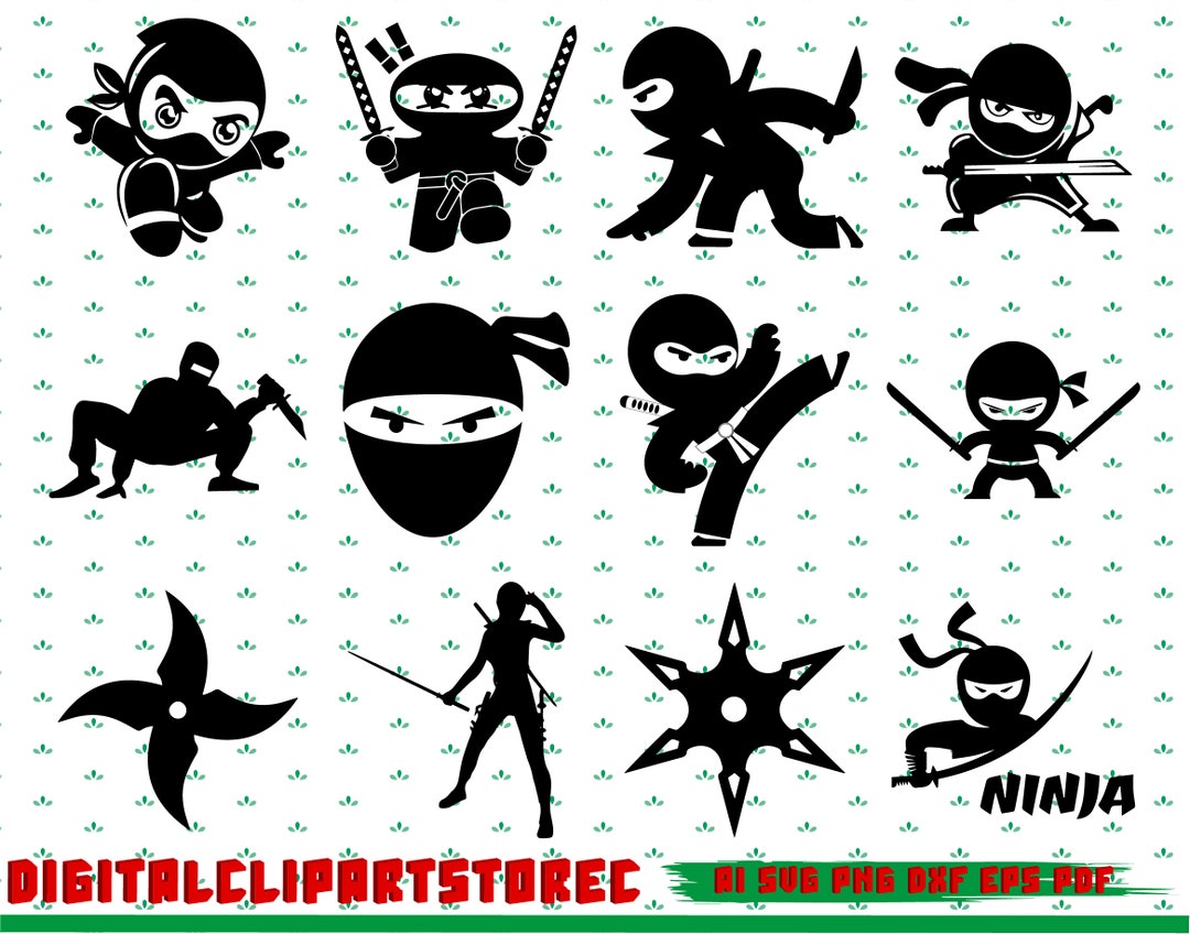 Ninja Svg, Ninja Png, Ninja Clipart, Ninja Design, Ninja Cut File ...
