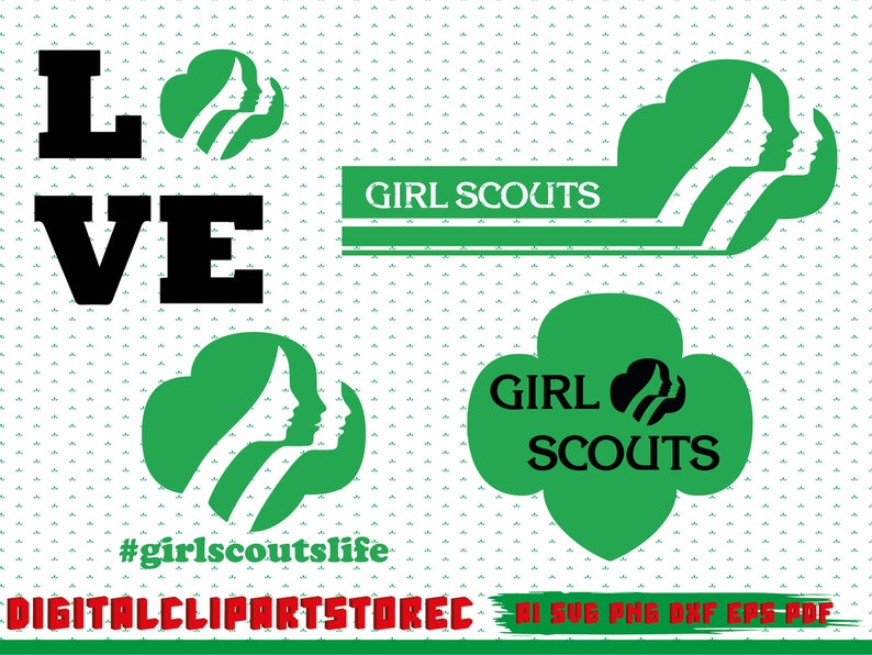 Girl Scouts Png Bundle Girl Scouts Svg Girl Scout Design Etsy