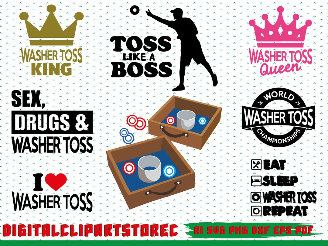 Washer Toss Svg Bundle, Washer Toss Svg, Washer Toss King Svg, Washer ...