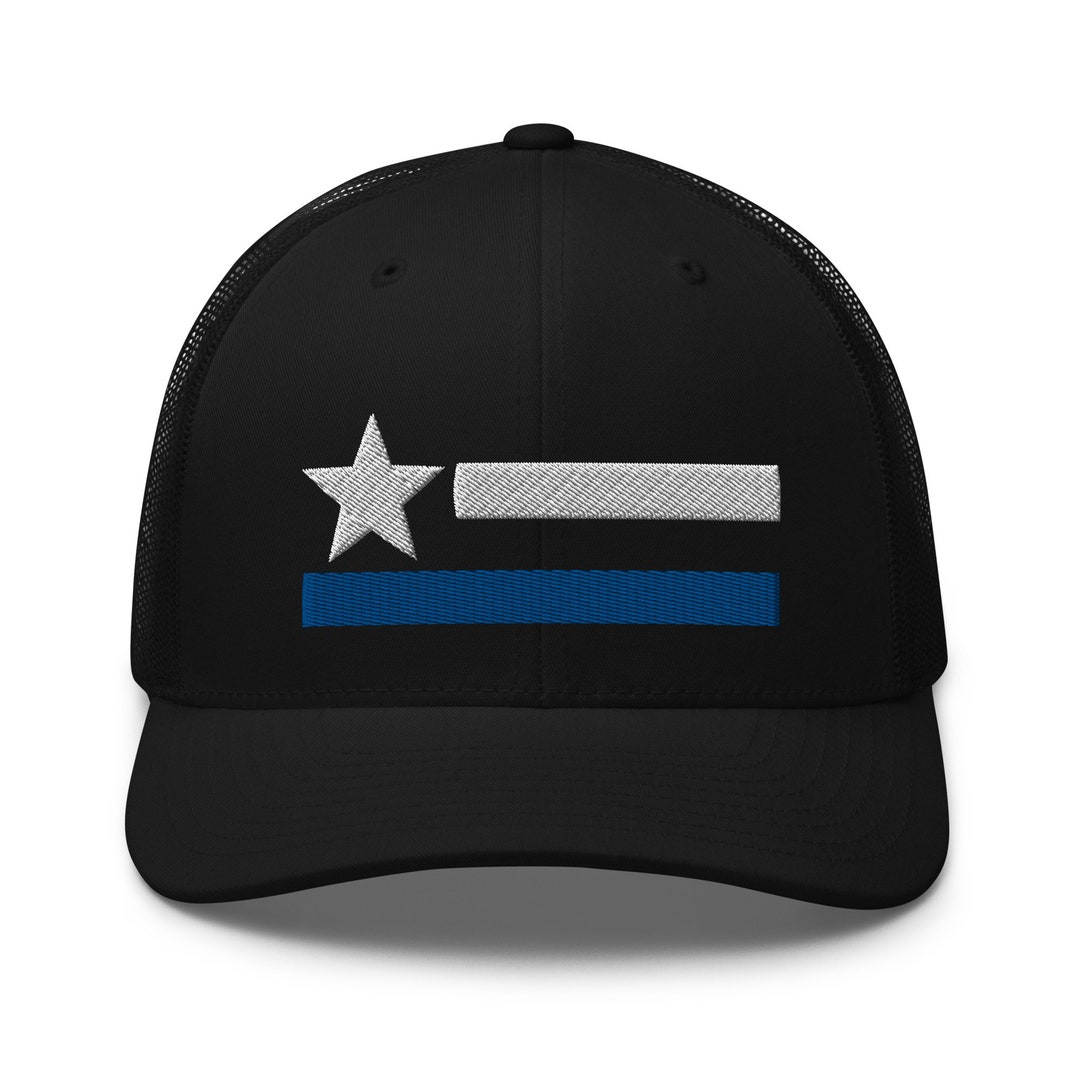 Thin Blue Line Trucker Cap, Police Gift, Court Officer, Deputy Sheriff ...