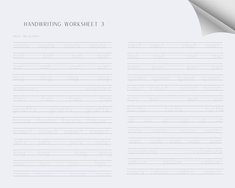 Handwriting Printable Worksheets Sheets Home Schooling Alphabet PDF ...