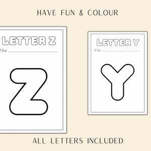Alphabet | Printable Colouring Worksheets | Preschool | Kindergarten ...