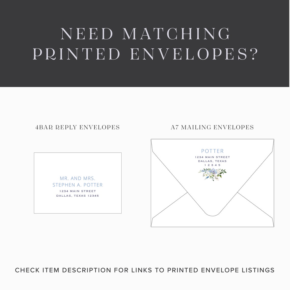 Blue Hydrangea Watercolor Wedding Crest Editable Invitation Suite ...