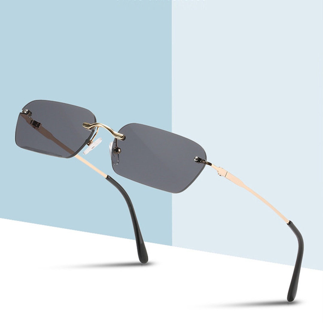 Rimless Clear Glasses Clear Glass Fashion Eyewear Rimless - Etsy