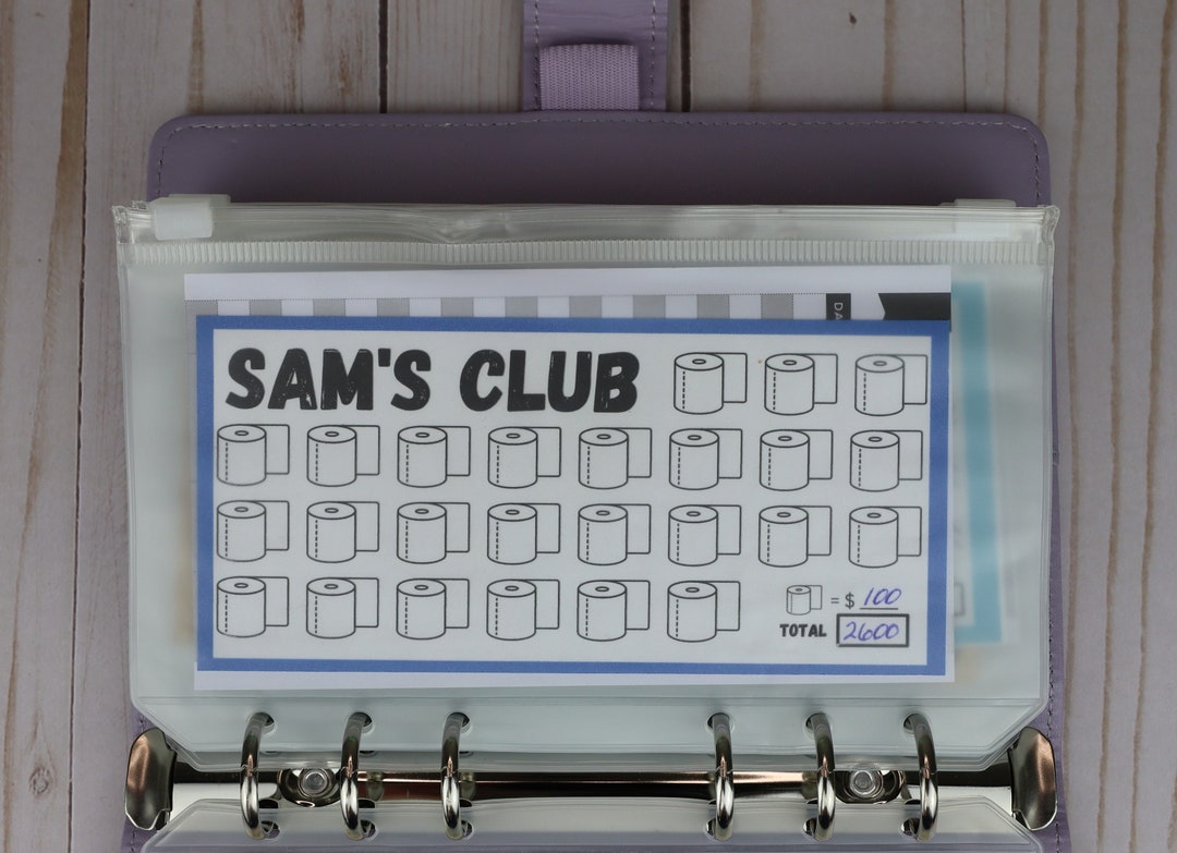 Sam's Club | Savings Challenge for A6 Cash Envelopes | Printable | Fits ...