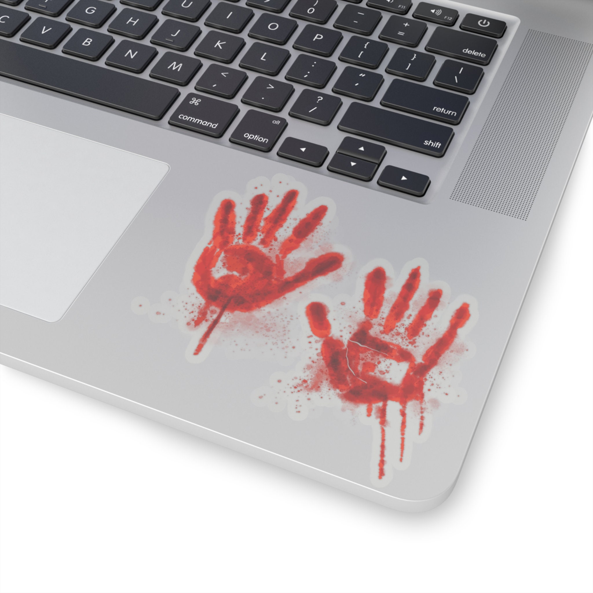 Bloody Handprint Sticker - Etsy