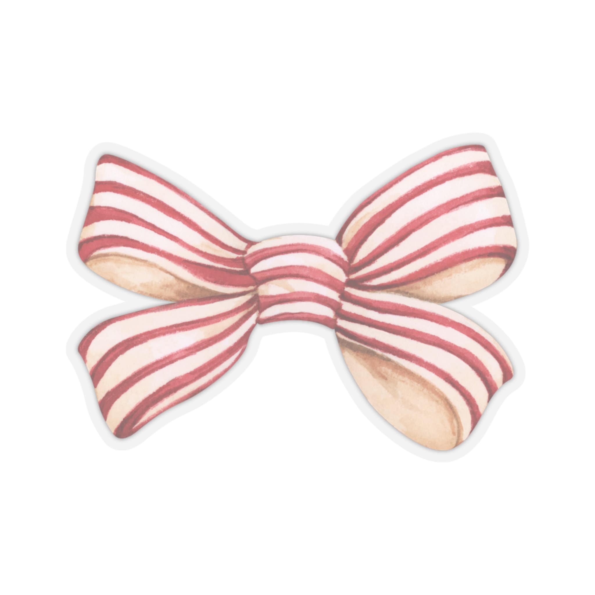 Christmas Bow Sticker - Etsy