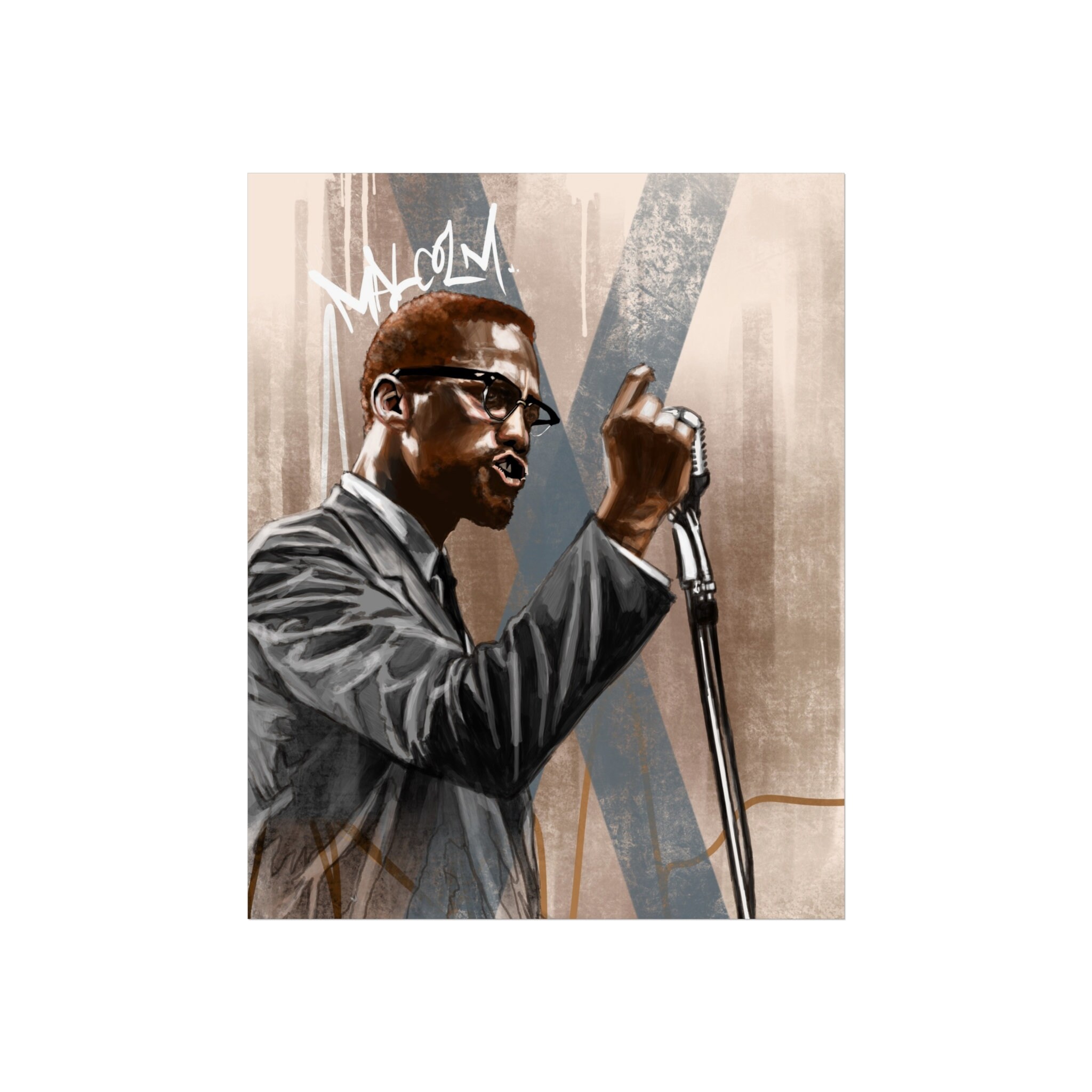 Malcolm X Fine Art Posters - Etsy