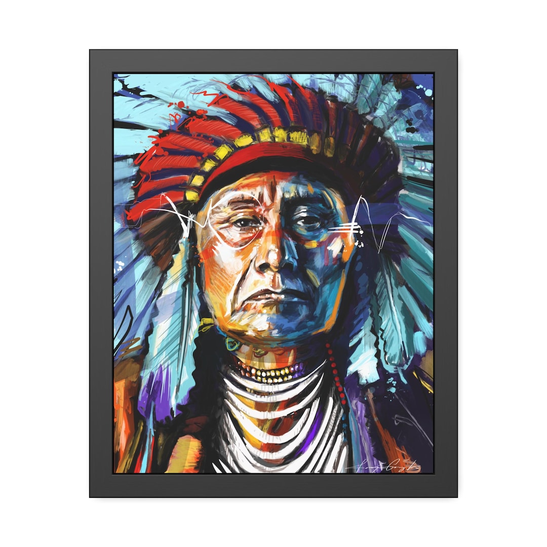 Chief Joseph Framed Paper Posters - Etsy