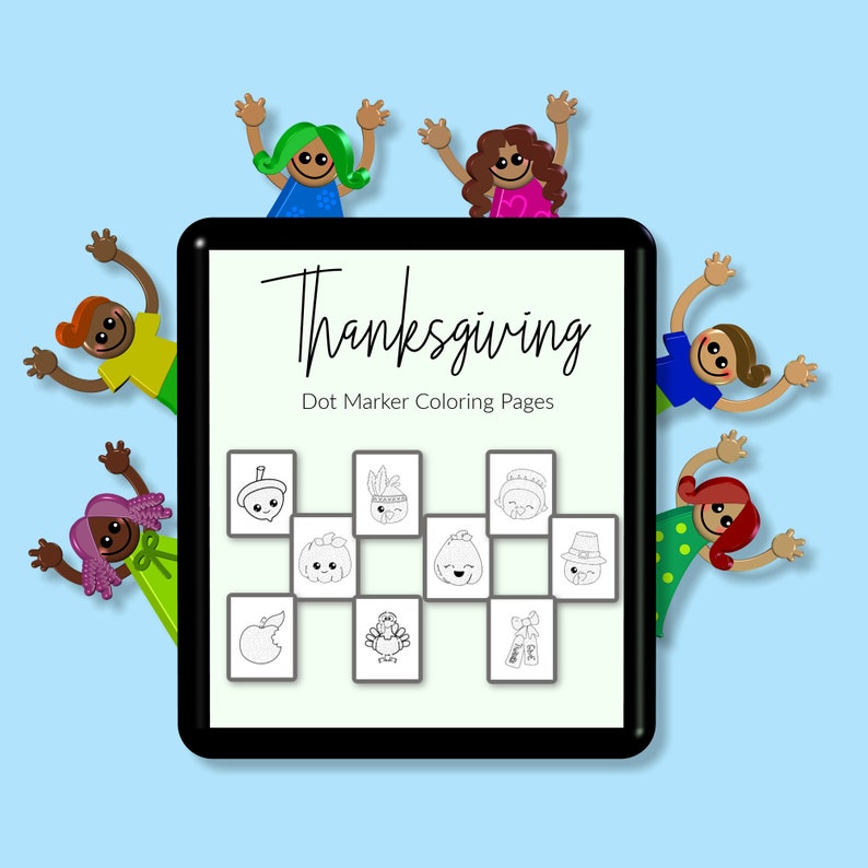 Thanksgiving Dot Marker Coloring Page Thanksgiving PDF - Etsy