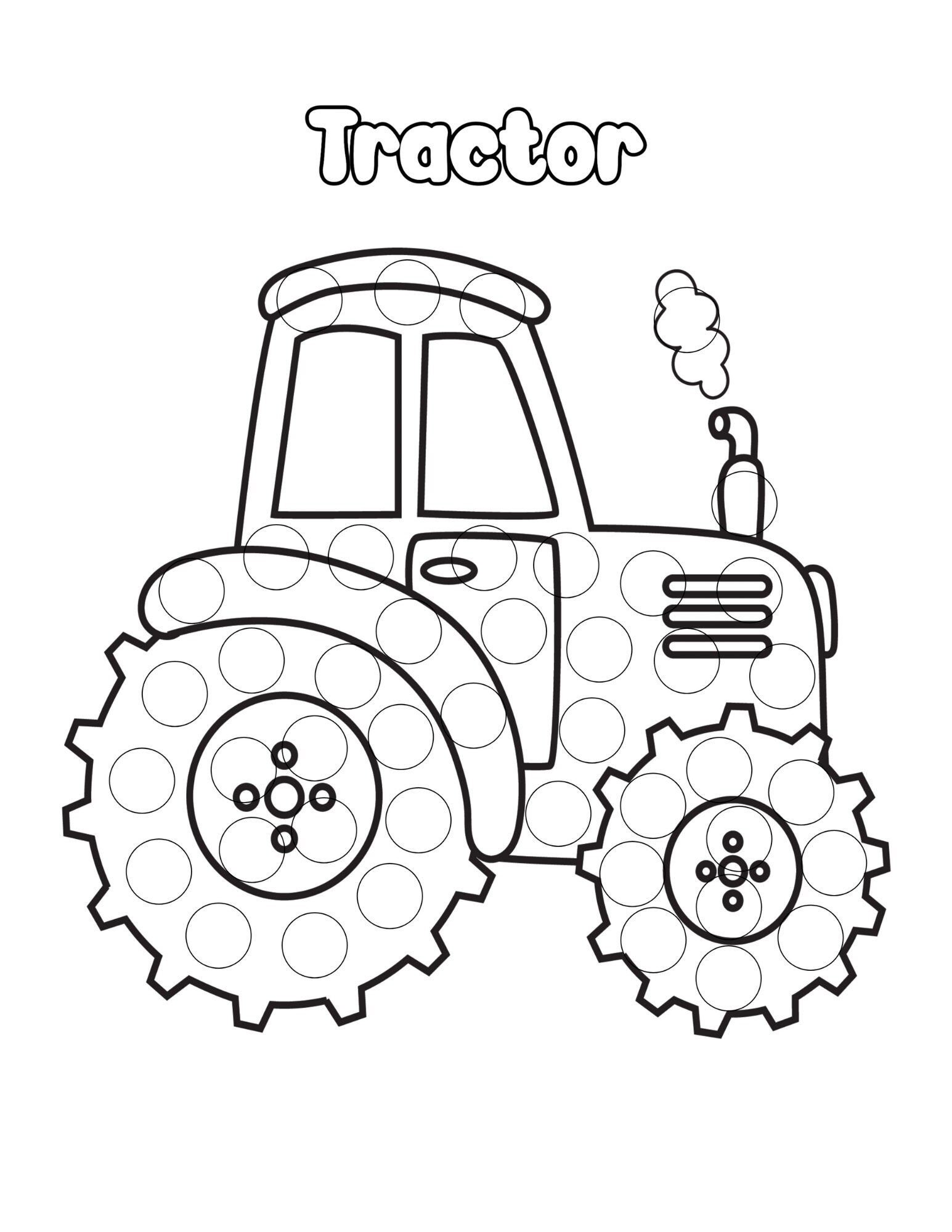 Dot Marker Coloring Book Down on the Farm Dot Marker Pages - Etsy