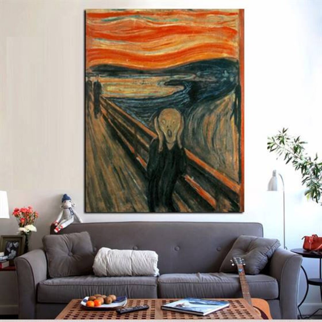 Edvard Munch Scream Canvas - Etsy